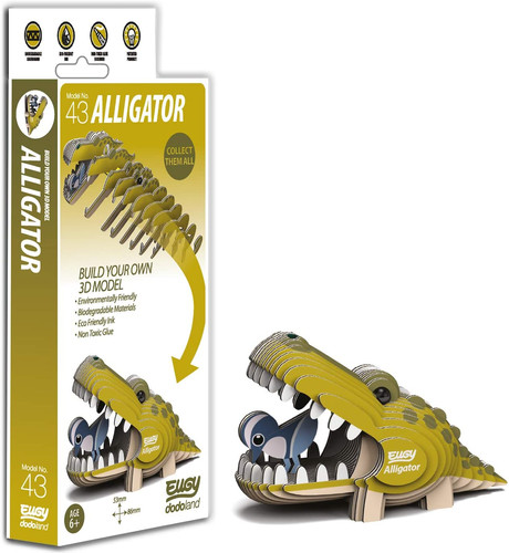 Eugy / Alligator 3D Cardboard Model Kit | Happy Returns
