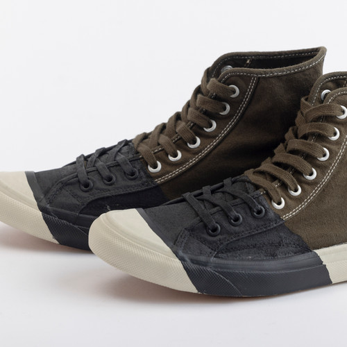 PRAS UN HI HP Olive Base x Black Paint Sneakers | Beautiful Freak ...