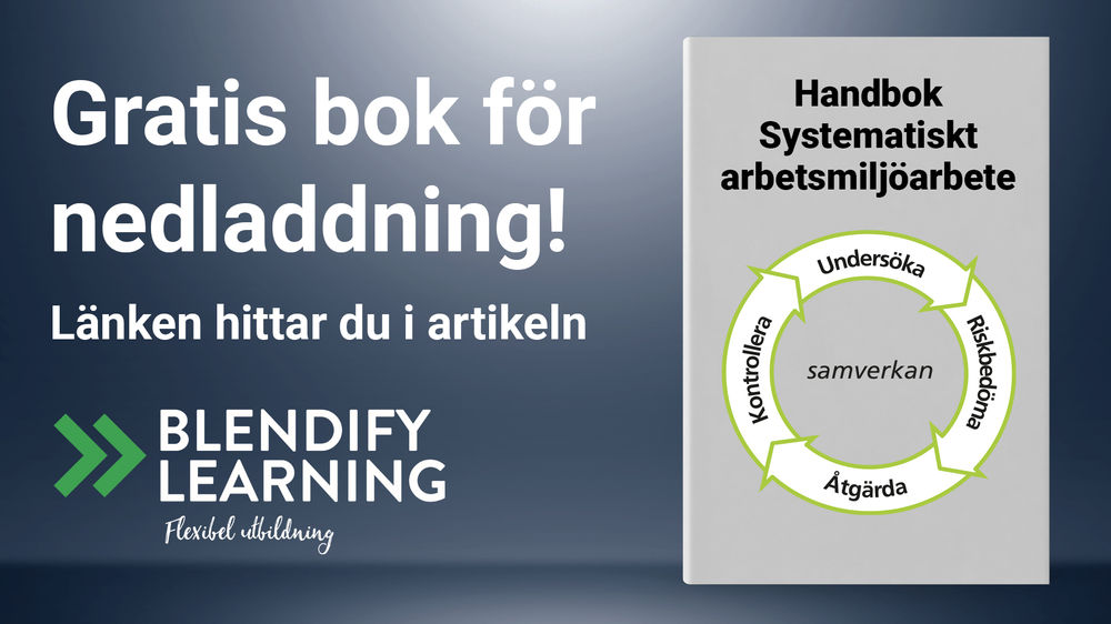 Gratis Handbok för systematiskt arbetsmiljöarbete - ingår också i Blendify BAS P BAS U utbildningar