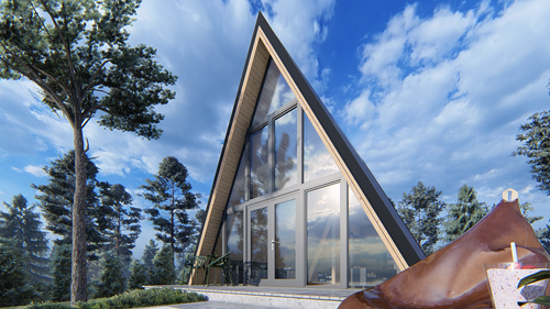 A-Frame 32 19 ft. x 23 ft. A frame building | Hud-1 EZ Buildings The A ...