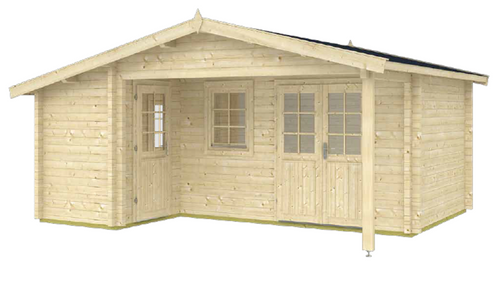 Inka 297 sq. ft. Cabin Garden House style floorplan design | Hud-1 EZ ...