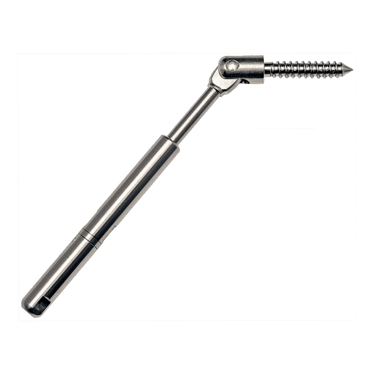 Push-Lock Tensioner With Lag Clevis | Cable Railing Hardware
