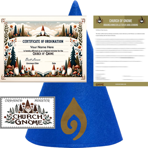 Gnome Hat Ordainment Package | Church Of Gnome