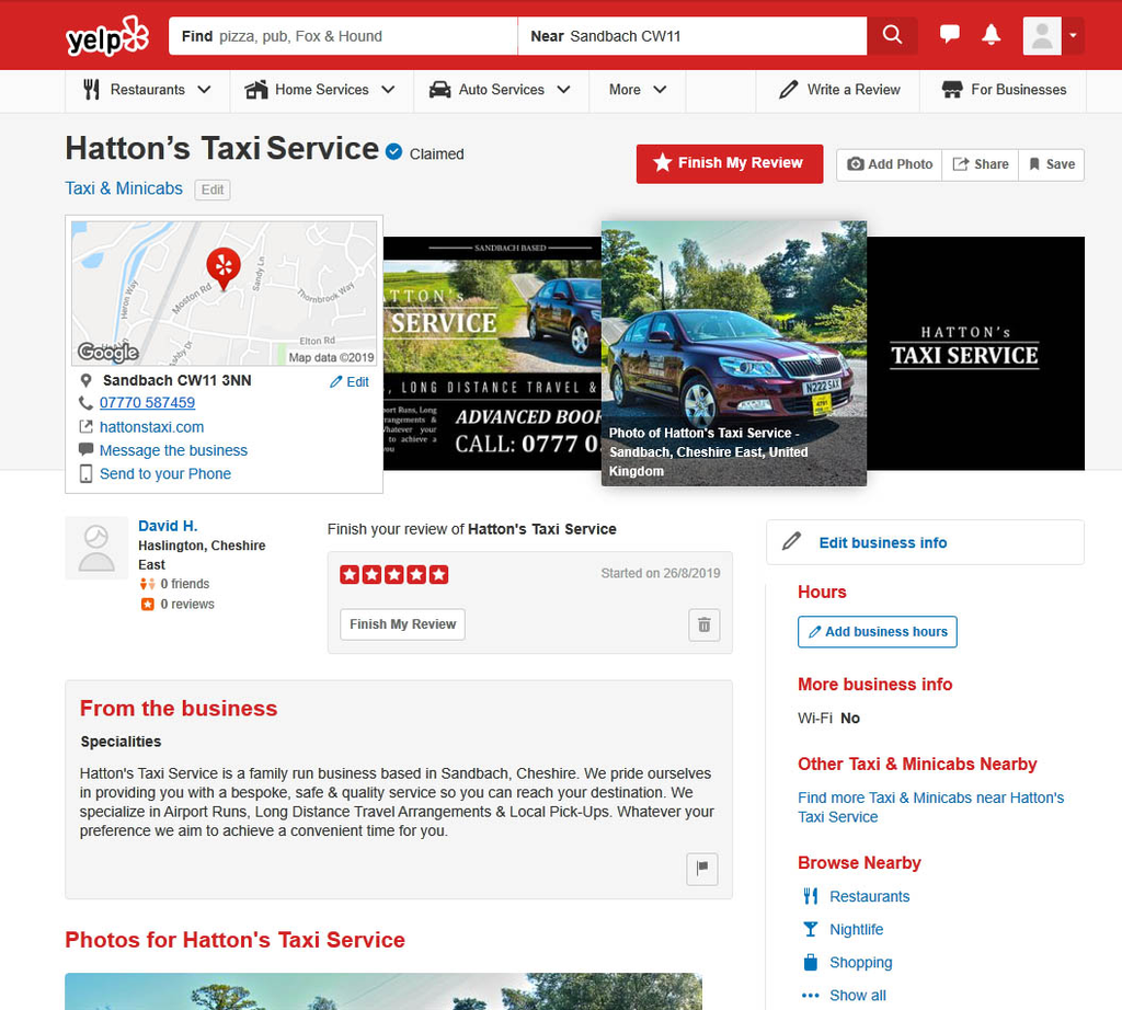 Taxi | Hatton's Taxi Service | Sandbach Taxi