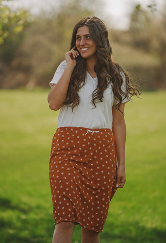 Modern Skort - Rust Jackie | One Oak Apparel