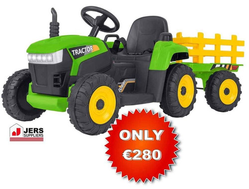 Kids 12 Volt Tractor With Trailer | JERS SUPPLIERS