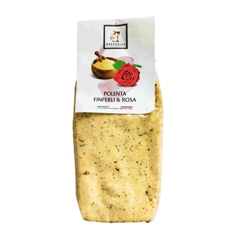 Polenta Italian Corn Flour with Mushroom Finerli and Rose | Fast ...