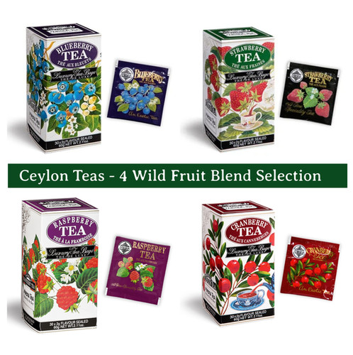 Premium Ceylon Teas with Wild Fruit Blends 30 filtes x 4 | IFM Gourmet ...