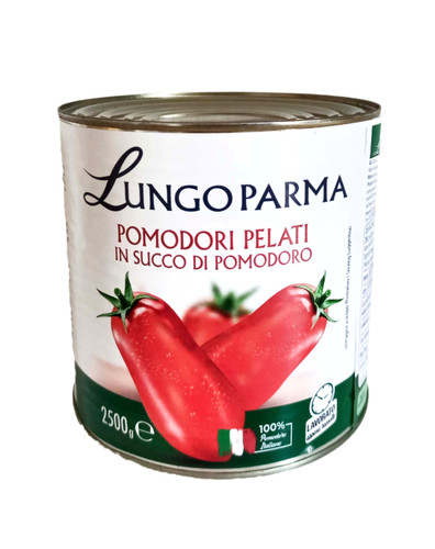 Whole Peeled Italian Tomato Lungo Parma in Juice 2500g | IFM Gourmet Store