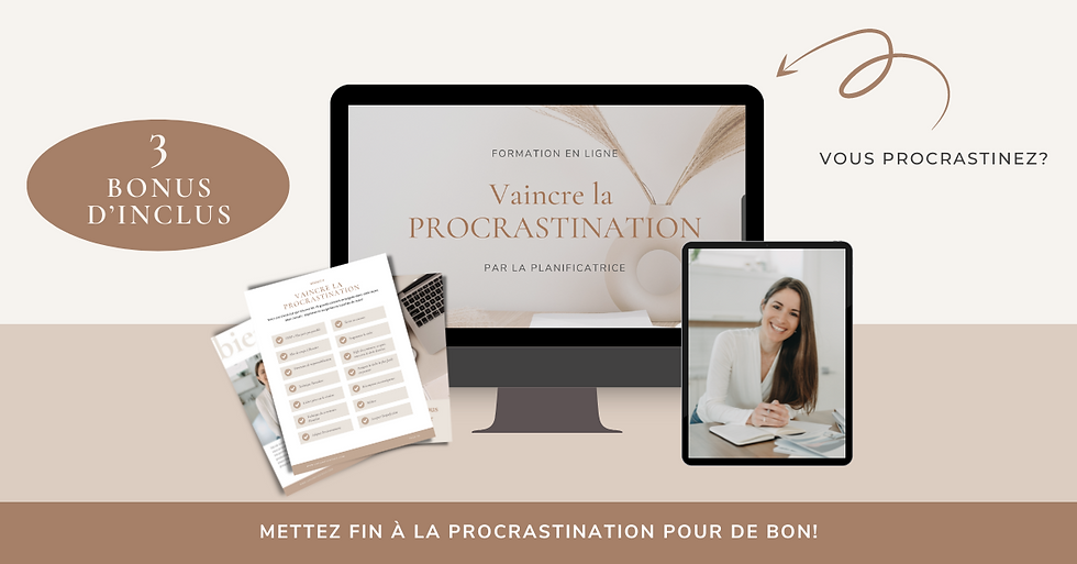 Voici pourquoi vous procrastinez + 3 trucs pour arrêter de procrastiner