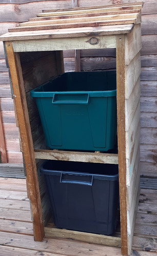 2 Tier Two Bin Recycling Box Store | Hide My Bin