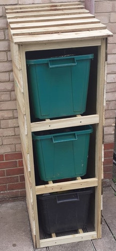 Three Bin Recycling Box Store | Hide My Bin Online Store | Buy Now