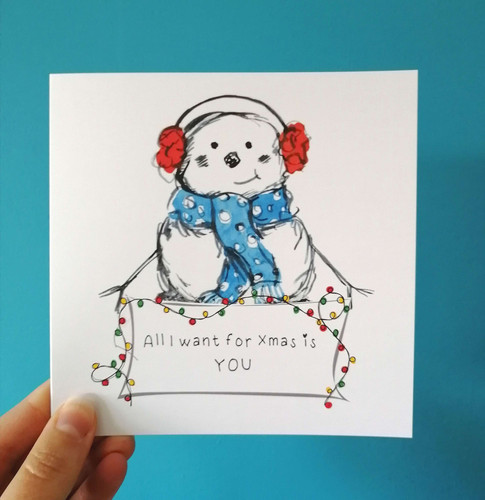 All I want for Xmas is you Card | Doodle Keg