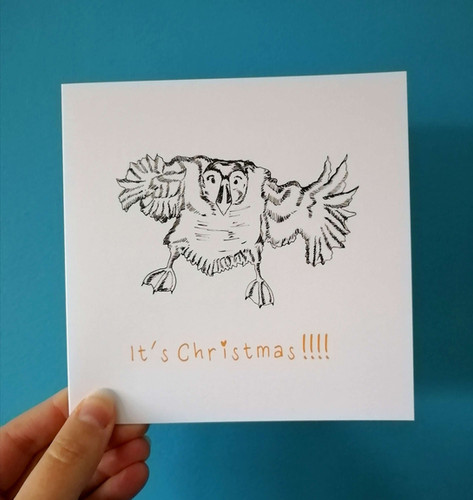 Puffin Christmas Card | Doodle Keg