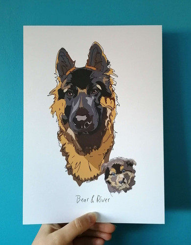 Pet Portraits - Printed | Doodle Keg