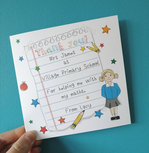 Thank you Teacher Card | Doodle Keg