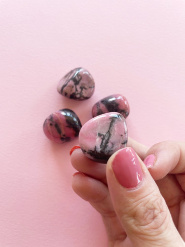 Rhodonite Tumbles | Crystal Muse