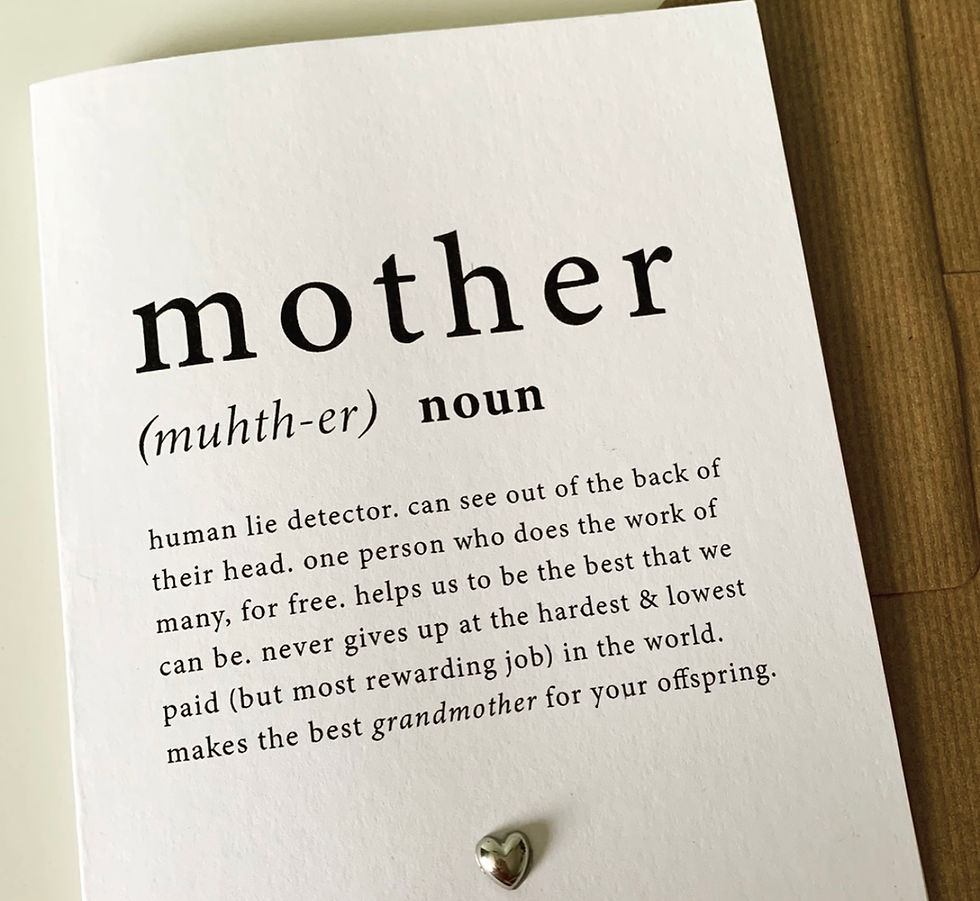 Monochrome A5 Definition Card | mysite