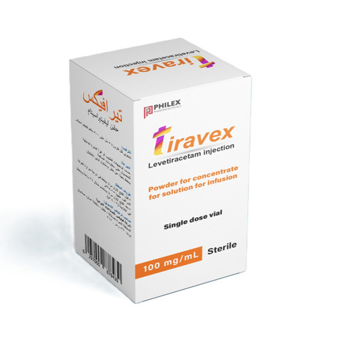 Tiravex Inj (Levetiracetam inj 100mg/ml) | Philex Pharma