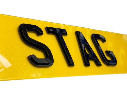 4D Staggered Plates | Nottingham Reg Plate