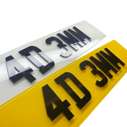 4D Acrylic 3MM Plates | Nottingham Reg Plate