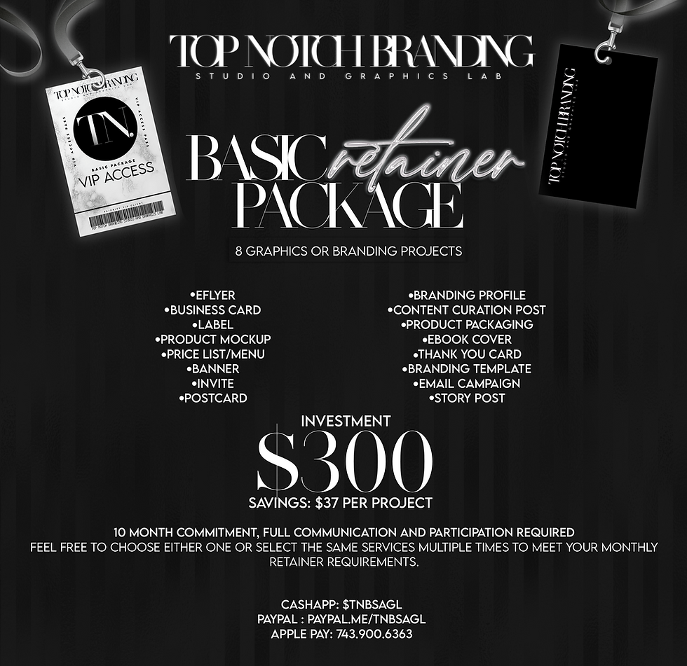 Retainer Packages | Top Notch Branding