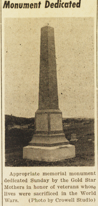 Monument Dedication