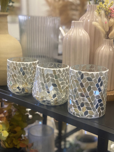 Mosaic candle holder | Boh Home