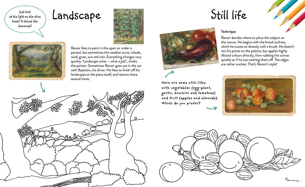 renoir coloring pages