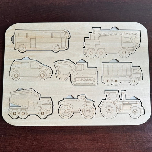 Vehicle Shape Puzzle | Uncle Bear's Den