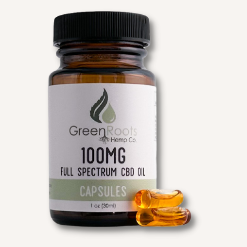 100mg Capsules | Green Roots Hemp Co.