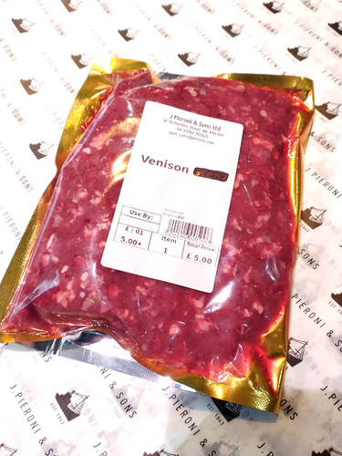 Frozen Venison Mince 500g | www.pieronis.com