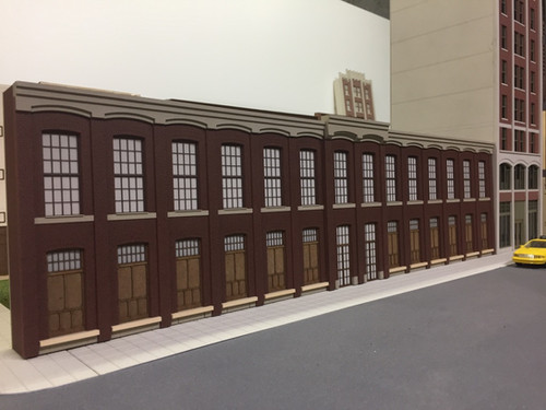 O Scale Paterson Silk Mill, 2-Story Shadowbox WH-03, 27-3/8" Long, LIT ...