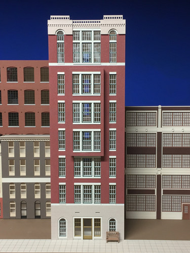 Cameron Apartments 7-Story Built-up Building | Todd Architectural Models
