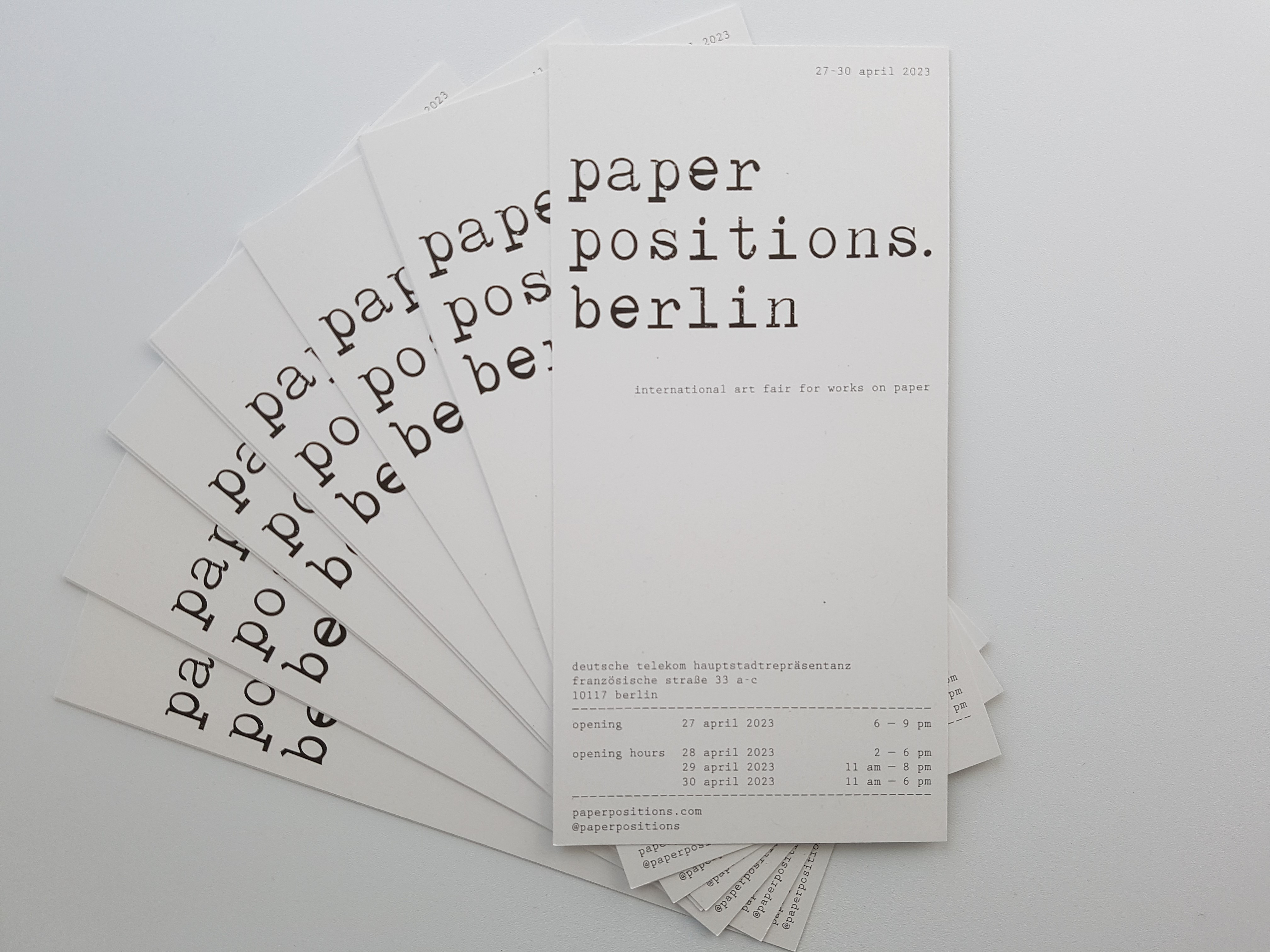 paper positions berlin | Haus des Papiers