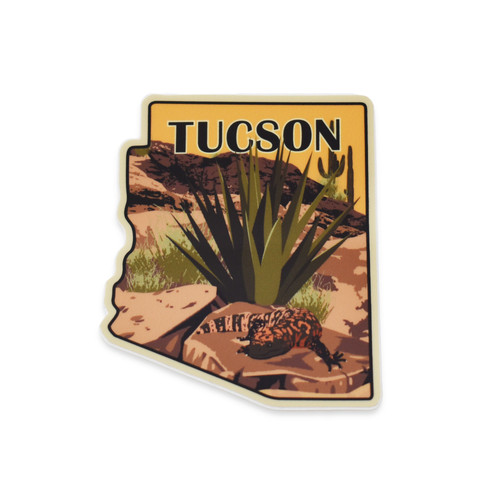 Sticker | Gila Monster | Tucson | RetroTrek Gifts