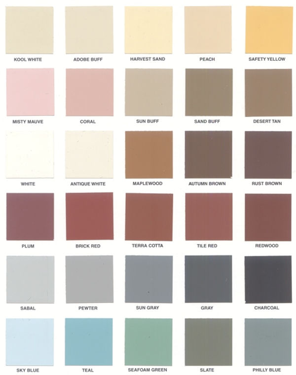 Basic Color Chart | garlitz-concrete