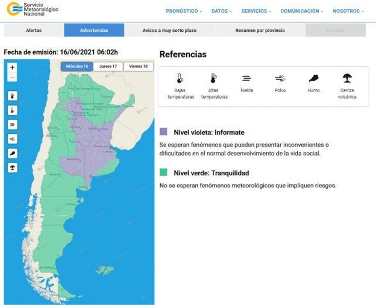 ALERTA VIOLETA PARA SANTA FE