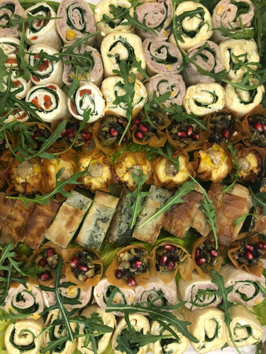 Mixed Platter of Vegetarian Canapés & Wraps | VNK Gibraltar