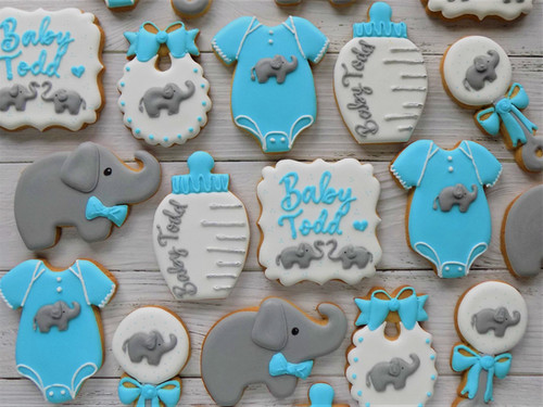 Baby Elephant Individual Biscuits | The Biscuit Barn