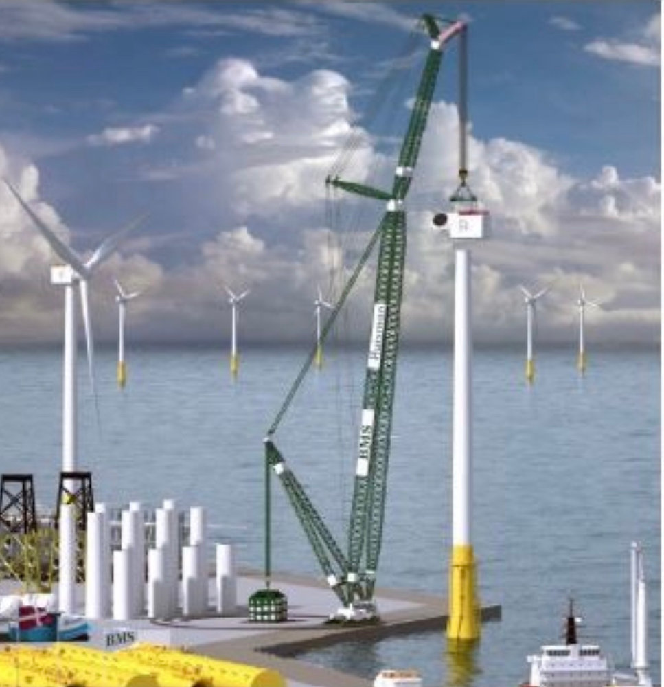 BMS Heavy Cranes Buys Huisman Fully Electric Large Ring Crane