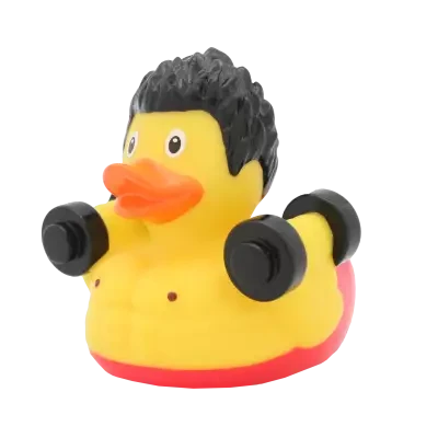 Body Builder Rubber Duck | Wicked Ducks