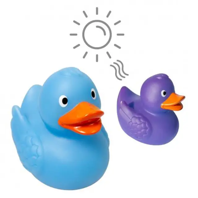 UV Color Changing Blue Rubber Duck | Wicked Ducks
