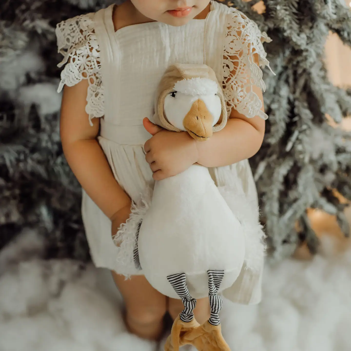 Avery the Aviator Snow Goose Plush | Wicked Ducks