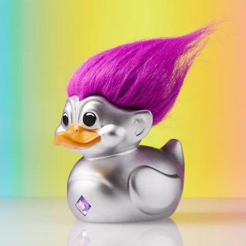 Trolls: Silver Troll (Silver with Purple Hair) TUBBZ (First Edition ...