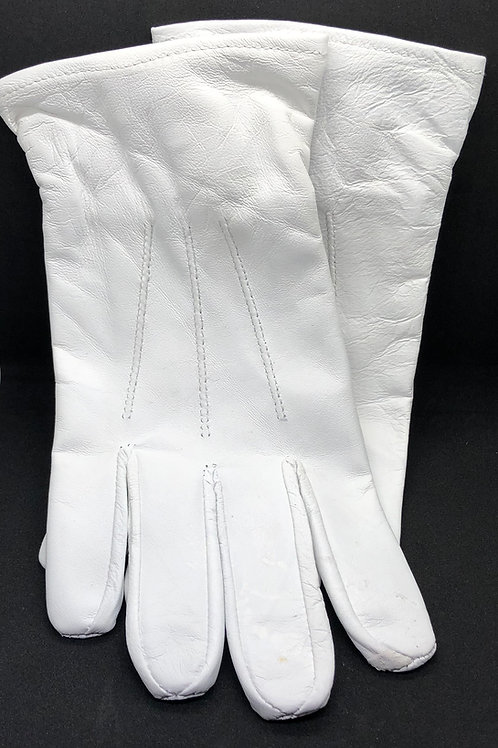 White Leather Parade Gloves | guardsgear