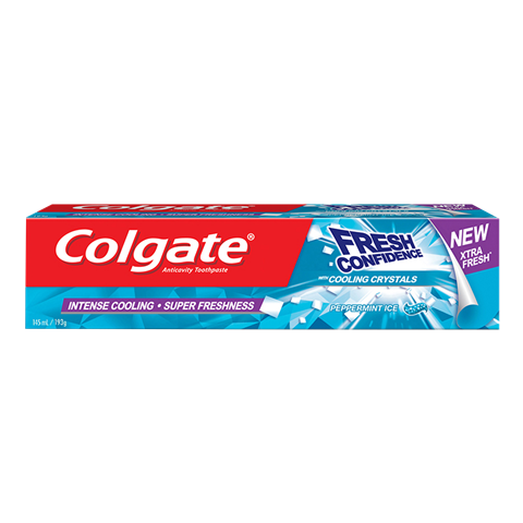Colgate Toothpaste with Cooling Crystals Peppermint Ice-Blue, 145ml ...