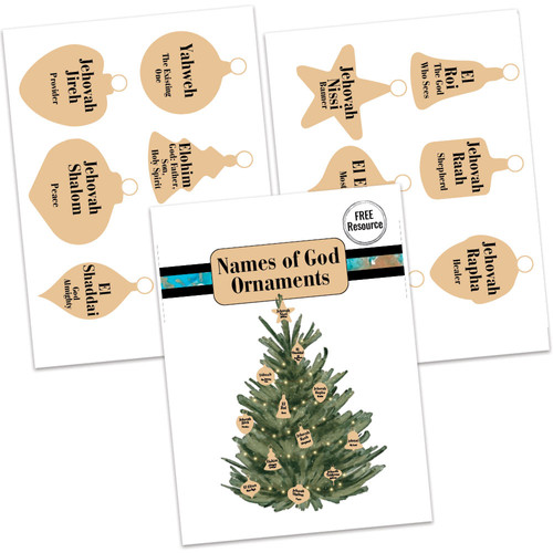 Names of God Christmas Ornaments | Visual Faith Min