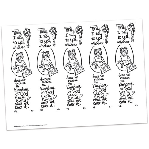 Luke 18:17 Bible Margin by Kristin Ehman | Visual Faith Min