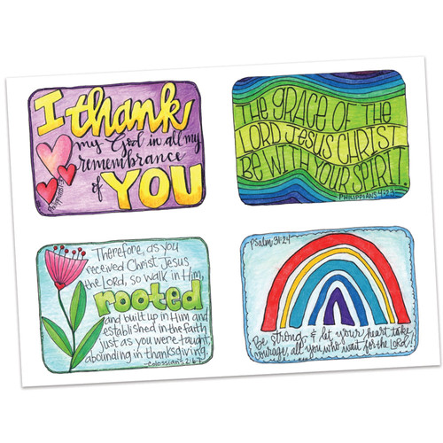 Prayer Postcards (color) by Karen Hunter | Visual Faith Min